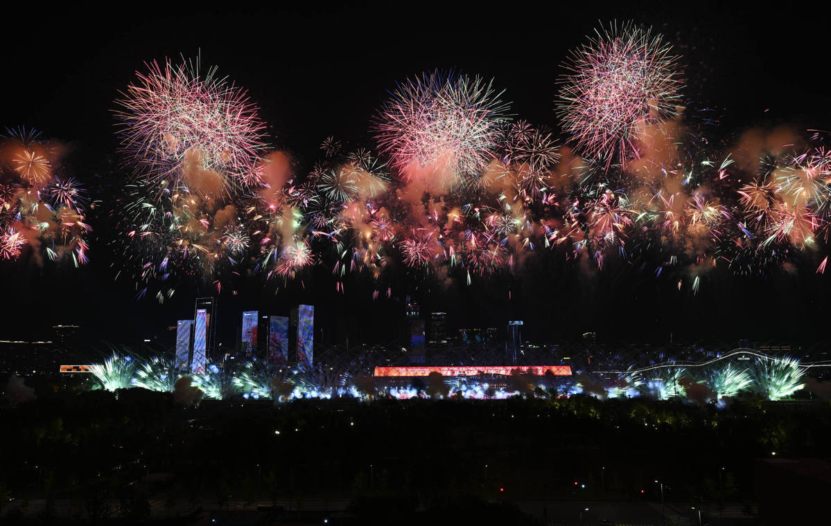 Fireworks steal show as World Games start - 西部网（陕西新闻网）